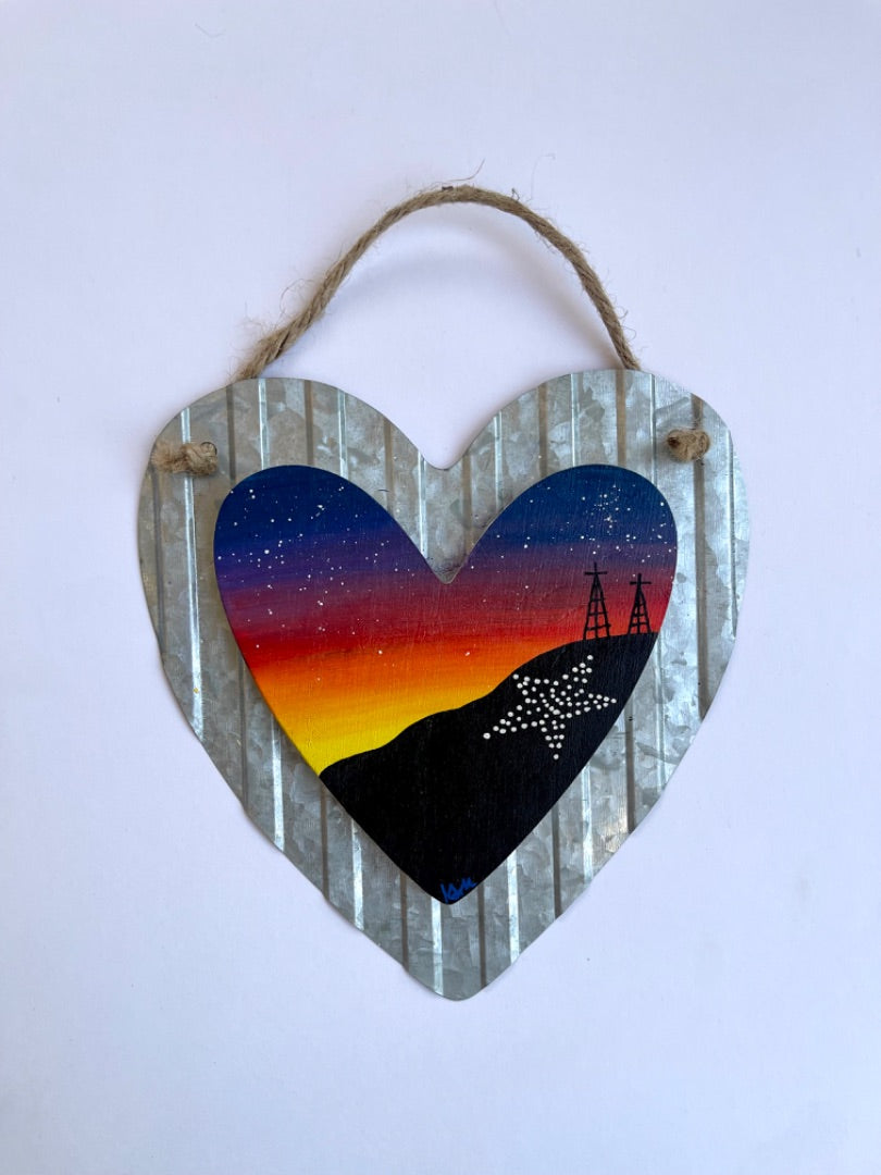 Original Art El Paso Sunset Metal Hearts from Krystal Molina – Ysleta ...